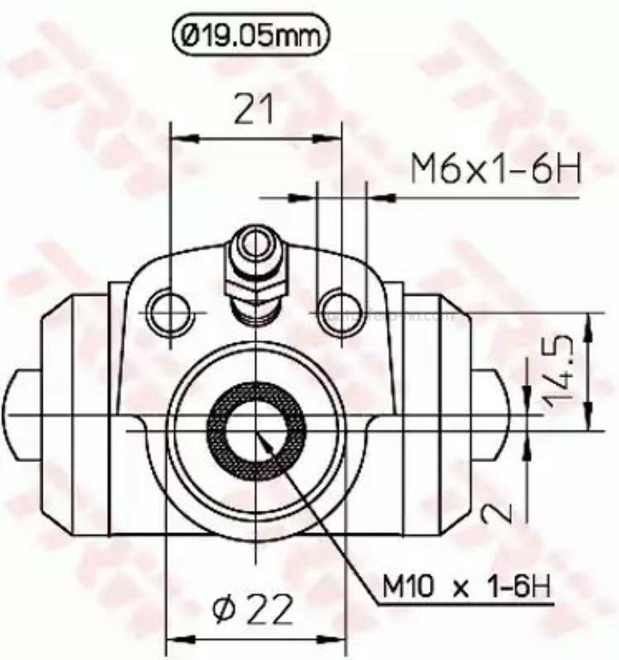 TRW BWD113 цилиндр тормозной колсный