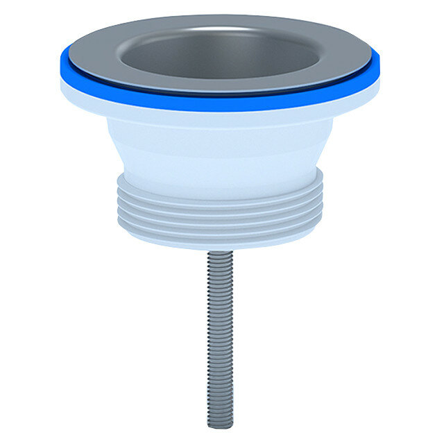 Выпуск для раковины анипласт 1 1/4", нержавеющая решетка, 64 мм