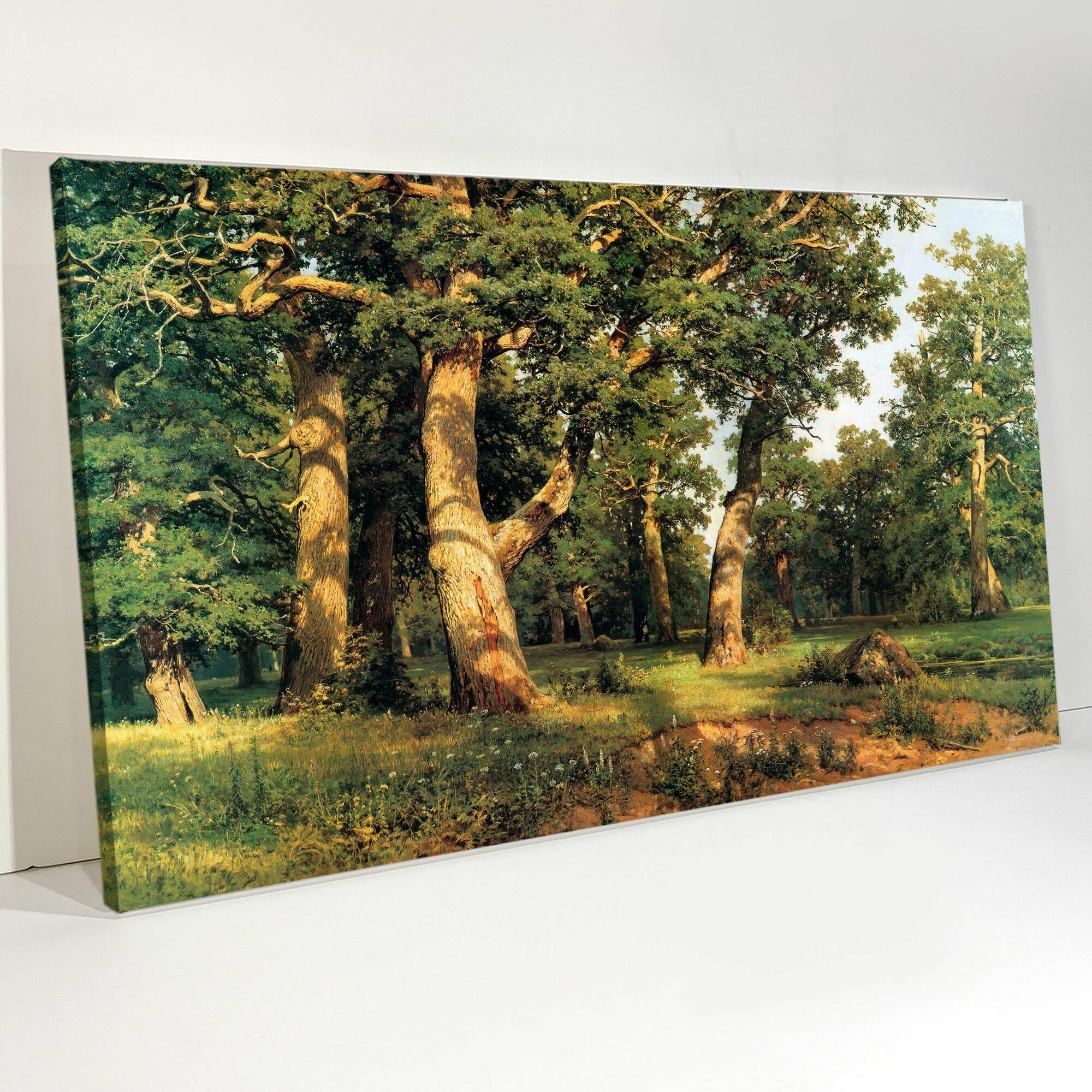 Картина И. И. Шишкин Дубовая роща на холсте 45х70см