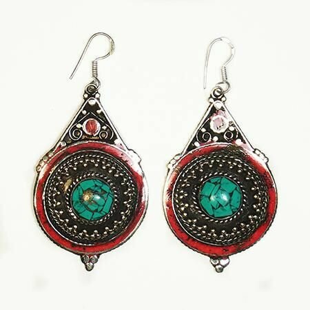 Серьги, искусственный камень