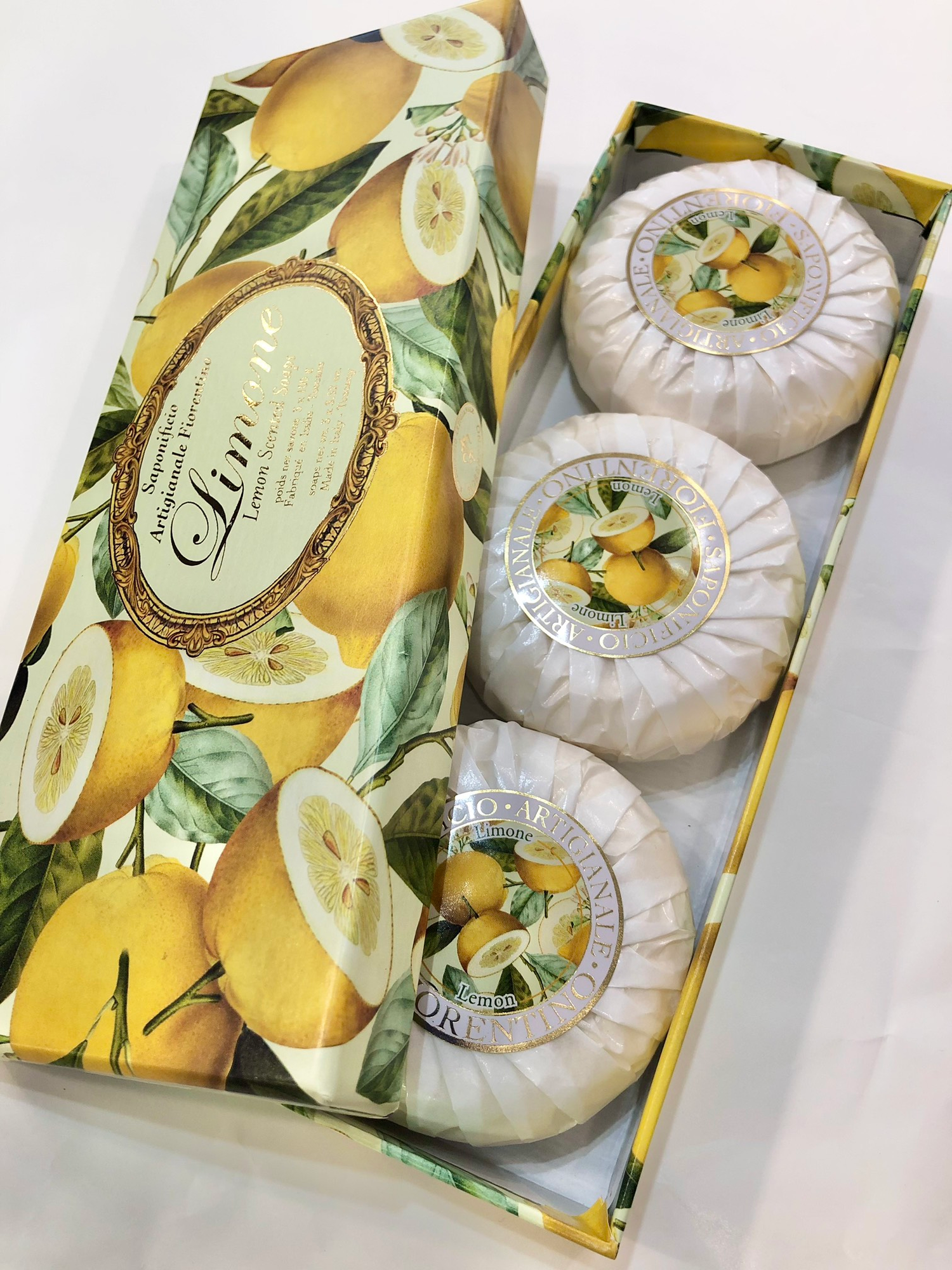 Набор мыла "Лимон" 3х100г, Saponificio Artigianale Fiorentino Италия