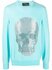 Свитер PHILIPP PLEIN Skull, размер 56, , Синий принт