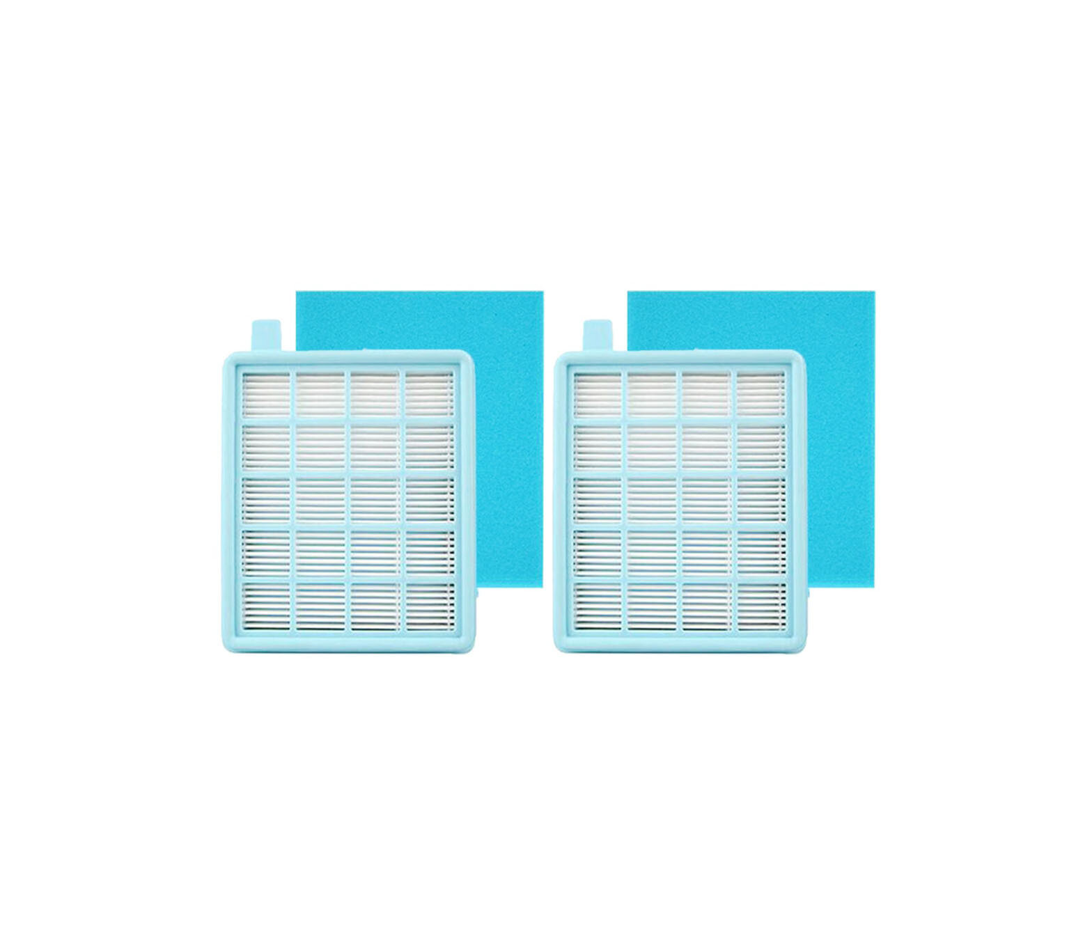 Адаптированные фильтры для пылесоса KAMBROOK ABV400 (HEPA+поролоновый) - 2 комплекта