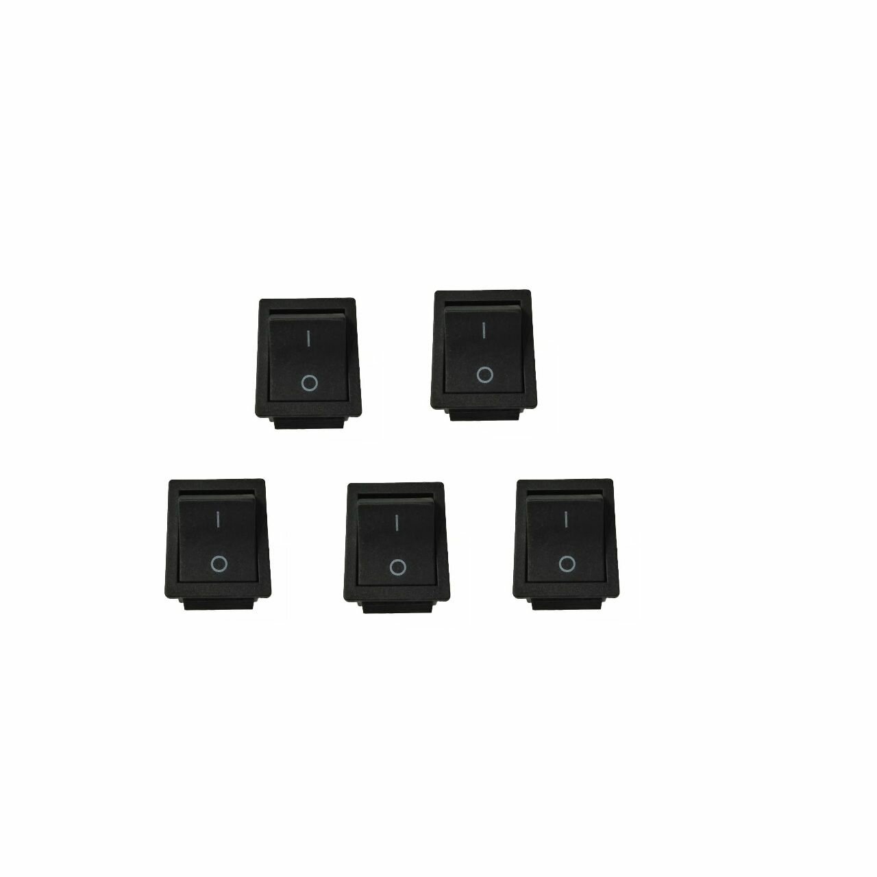 Выключатель, кнопка-переключатель, тумблер прямоугольный KCD4-202-С3-B/6P 250V 16A. - 5 штук