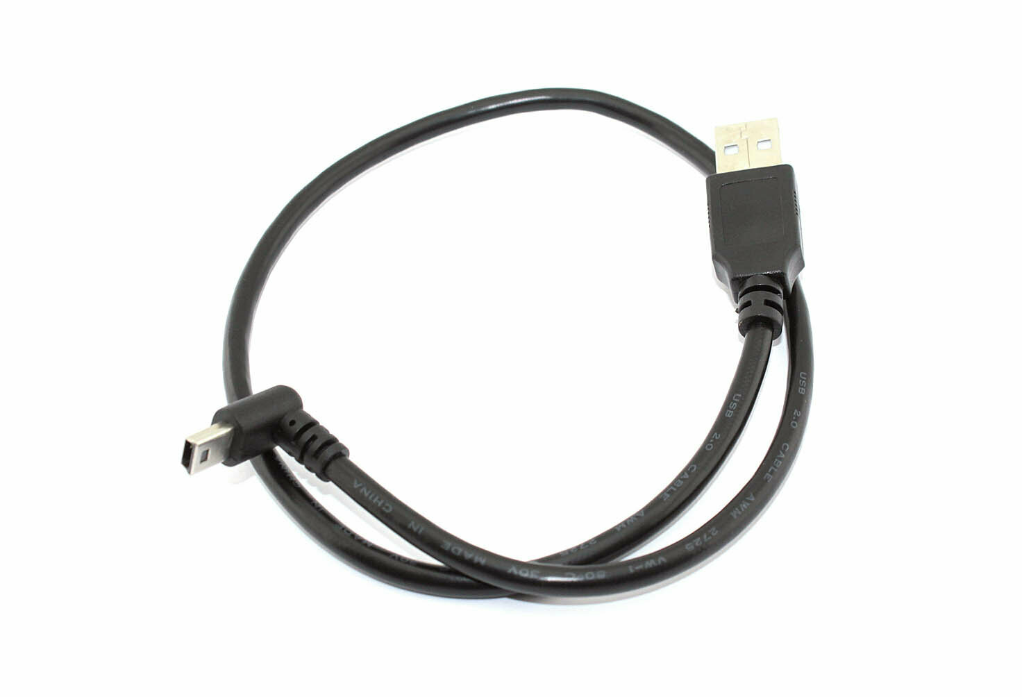 Кабель USB Type A на Mini USB угол вверх 0,5 м