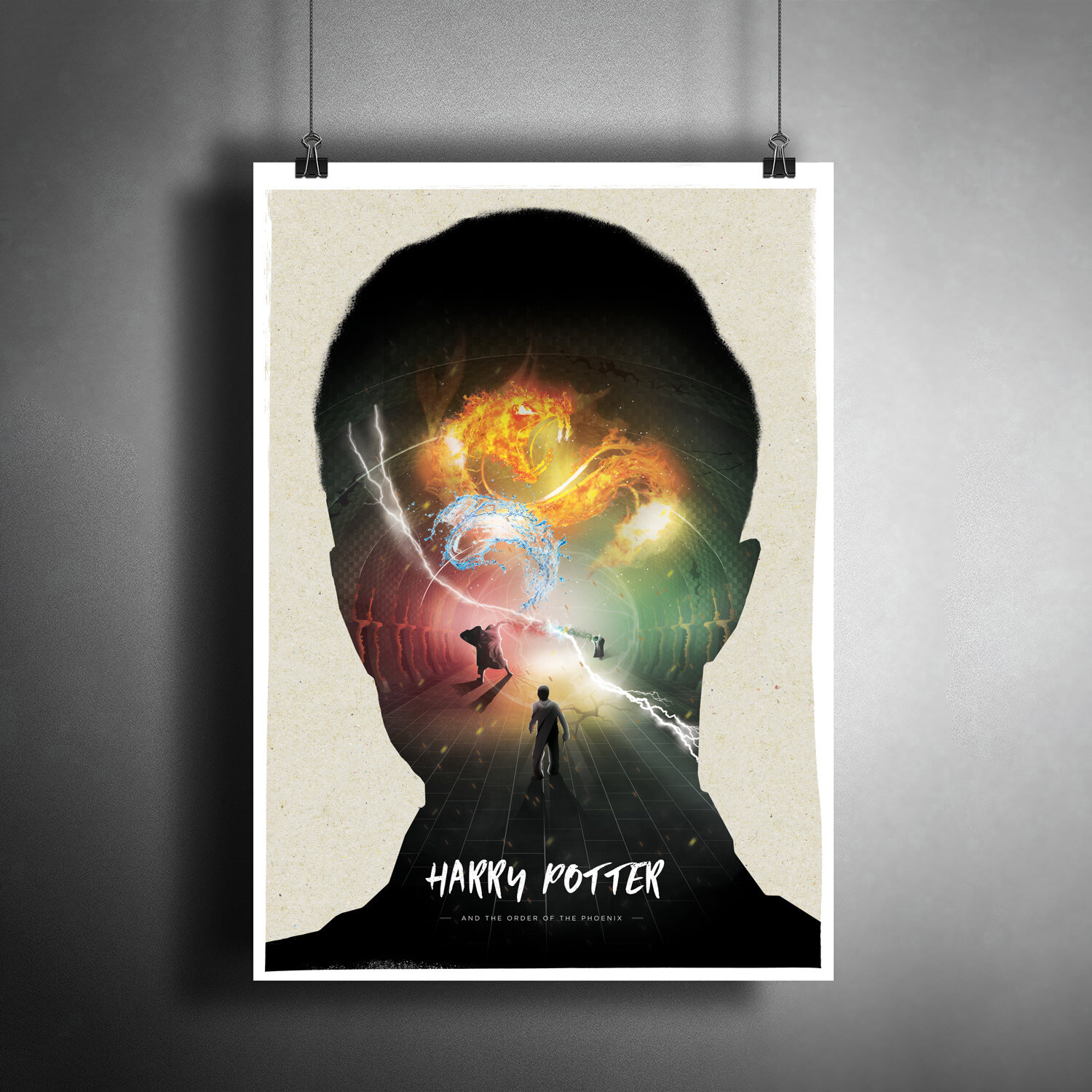 Постер плакат для интерьера "Фильм, книга Дж. К. Роулинг: Гарри Поттер и Орден Феникса. Harry Potter" / A3 (297 x 420 мм)