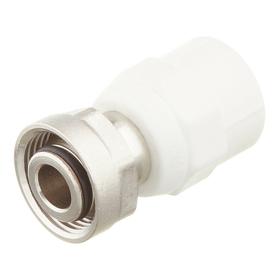 Муфта полипропиленовая с накидной гайкой 20 мм х 3/4 ЕК под евроконус