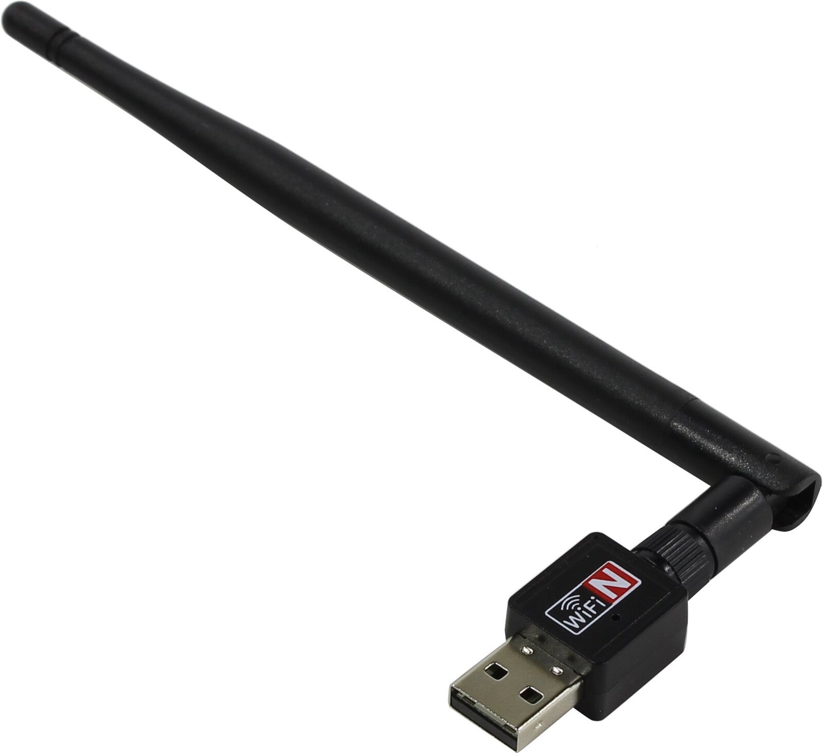 Wi-Fi адаптер , USB, 150Мбит/c, 2,4 ГГц, черный
