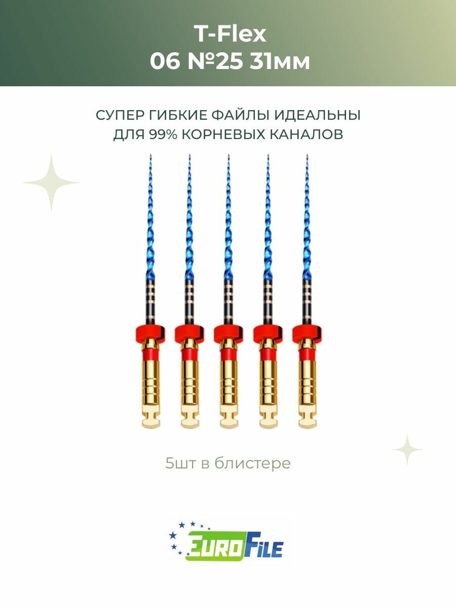 Профайлы машинные Т-флекс T-Flex 31мм 06 №25, 5шт, Еврофайл