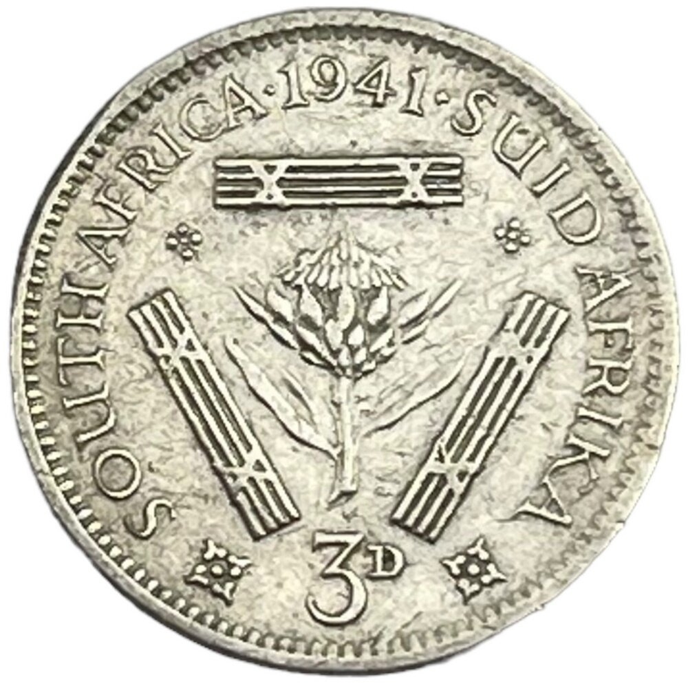Южная Африка (ЮАР) 3 пенса 1941 г. (Лот №2)