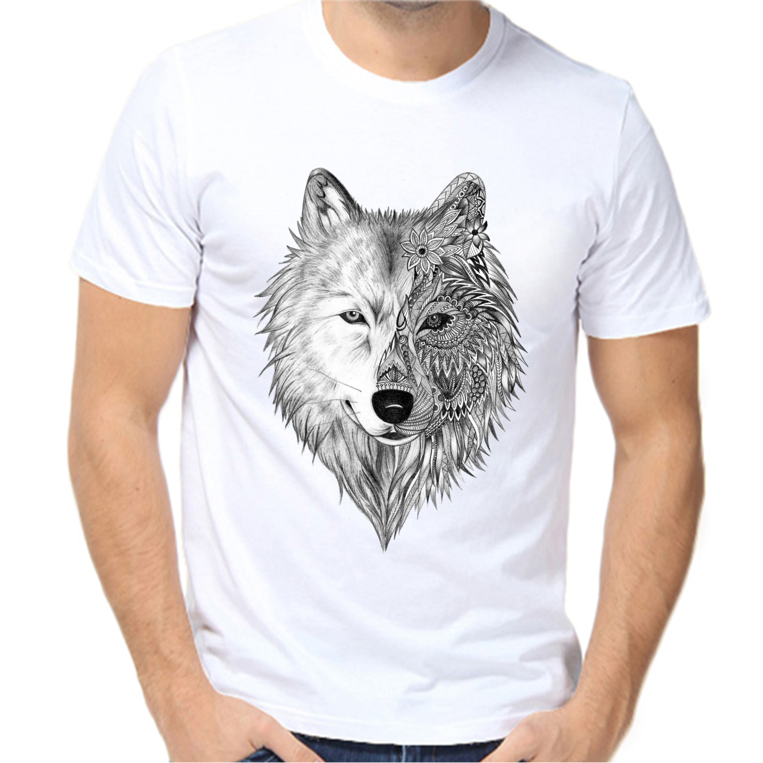 Футболка волк 15
