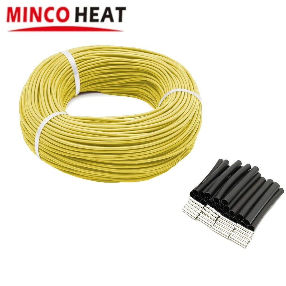 Нагревательный кабель MINCO HEAT из углеродного волокна для теплых полов 20 meters