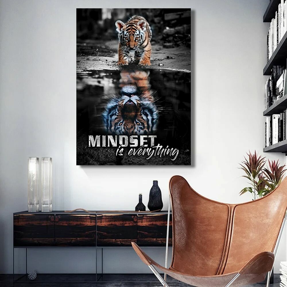 Картина с деньгами, постер в офис, из коллекции "Мотивация", 30х40 см.