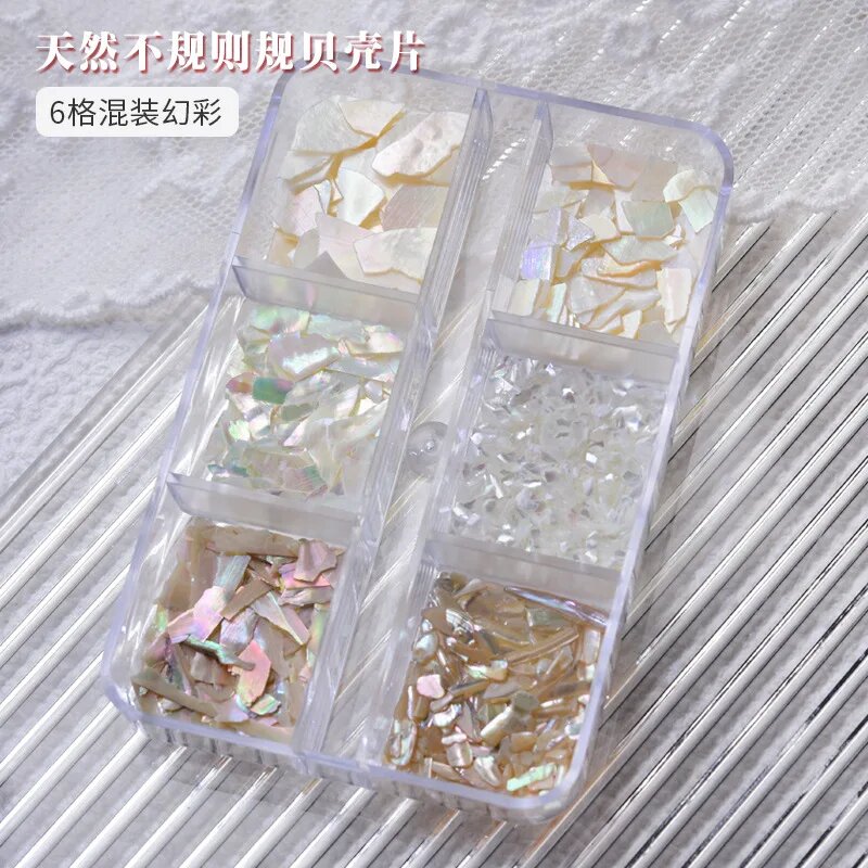 MAFANAILS Хлопья ракушки морского ушка для ногтей