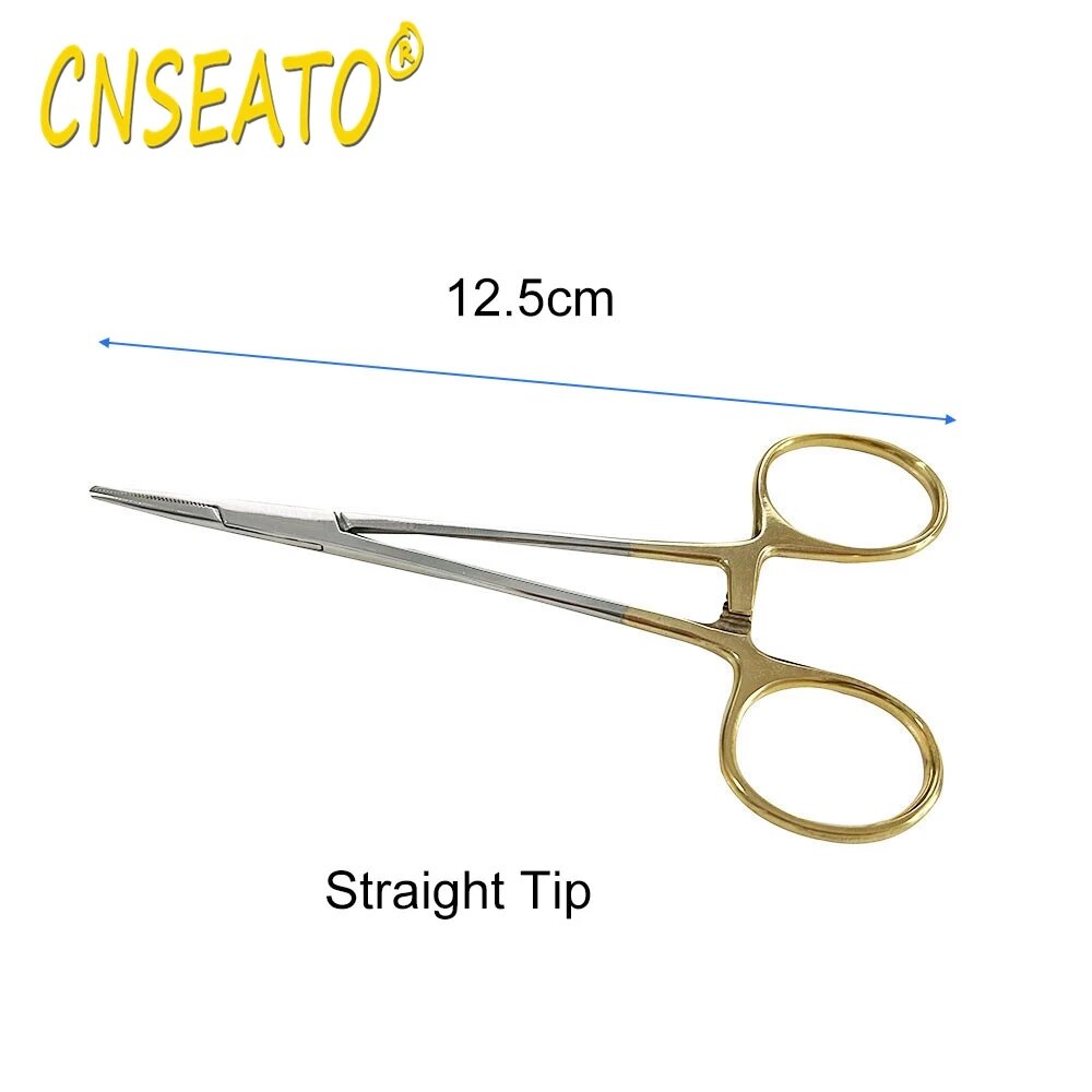 Стоматологические щипцы CNSEATO из нержавеющей стали Gold-Plated Straight