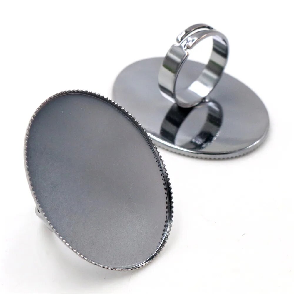 Кольцевые основы Wadsfred Cabos 18x25mm 10pcs, Gun Black