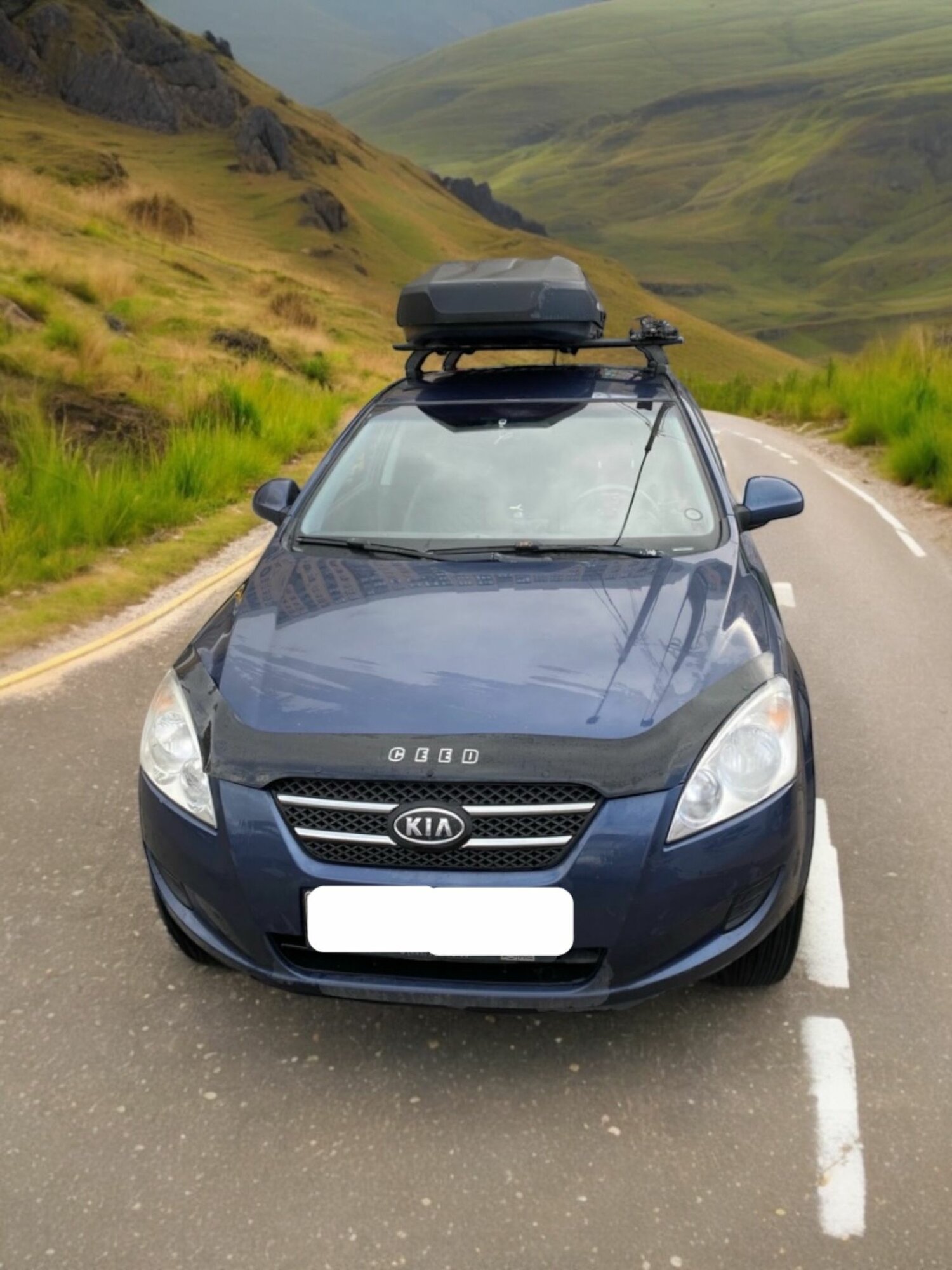 Дефлектор капота KIA CEED 1 (2007-2009) /мухобойка на капот Киа Сид