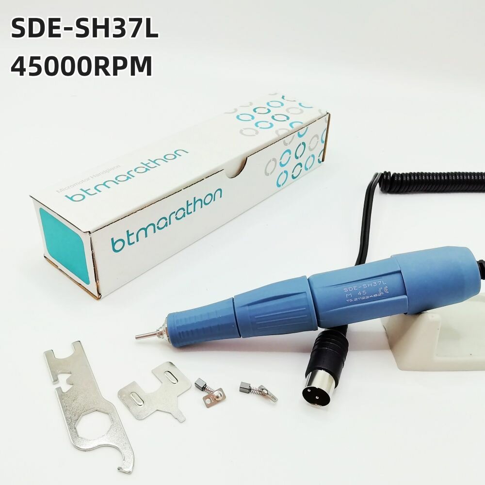 Наконечник для полировки микромотора SDE SH37L, 45000 об/мин для стоматологического микромотора Marathon
