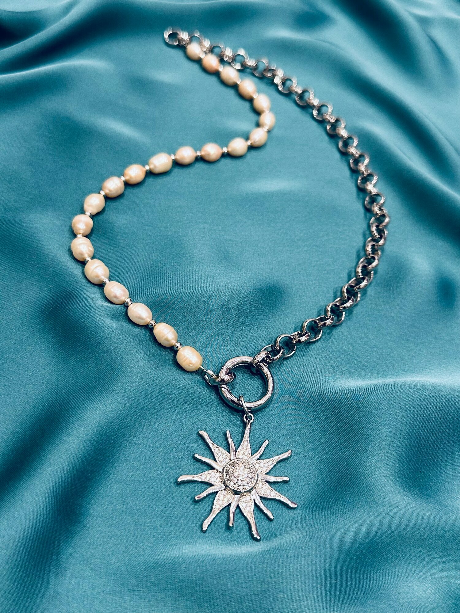 Колье, жемчуг пресноводный