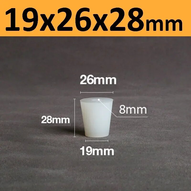 Силиконовые конические пробки 19x26x28mm, 2шт