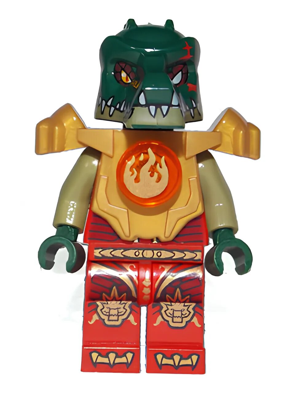 Минифигурка Lego Legends of Chima Cragger - Fire Chi, Heavy Armor, Red Torso loc092 U