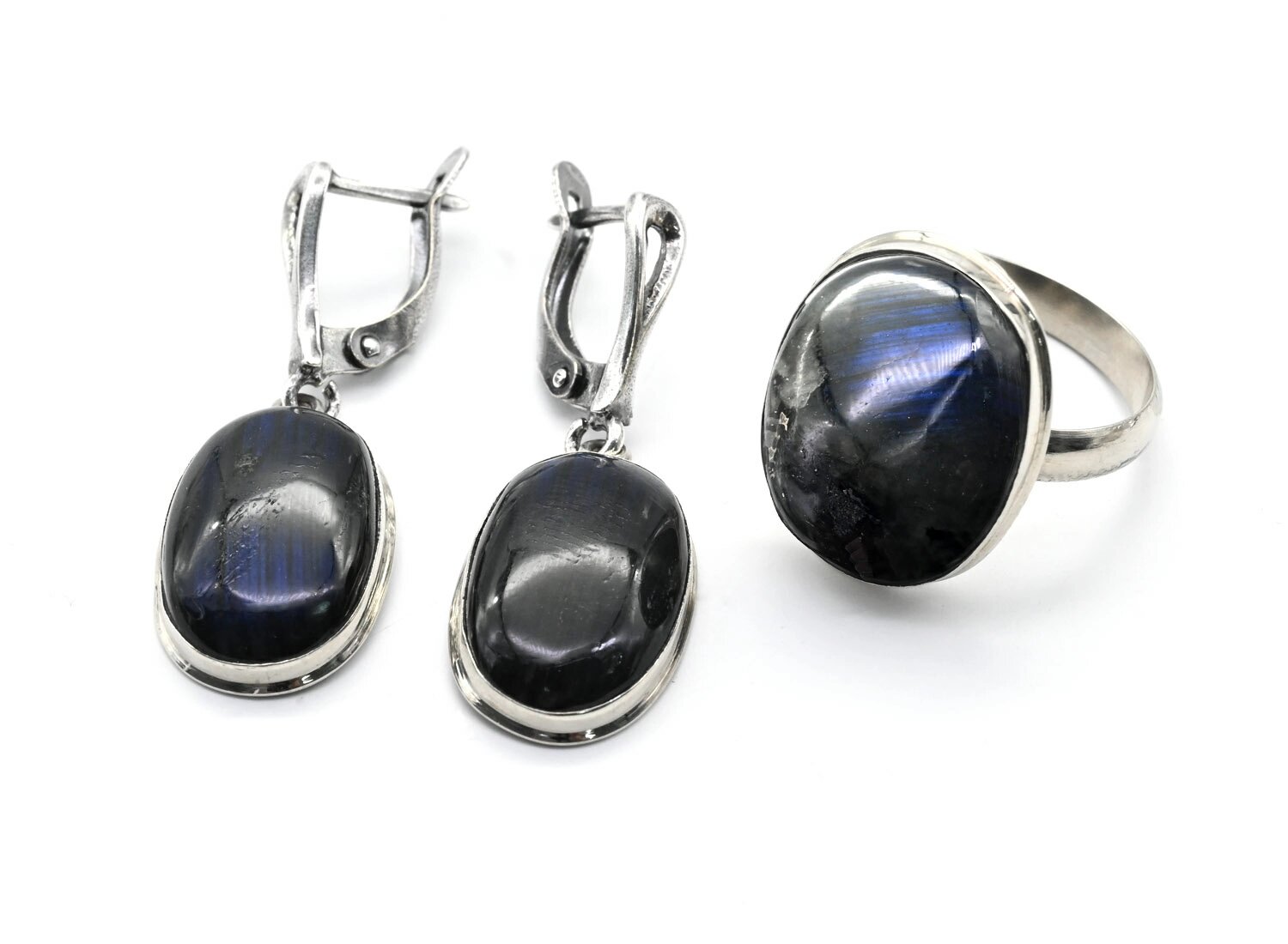 Комплект бижутерии, лабрадорит