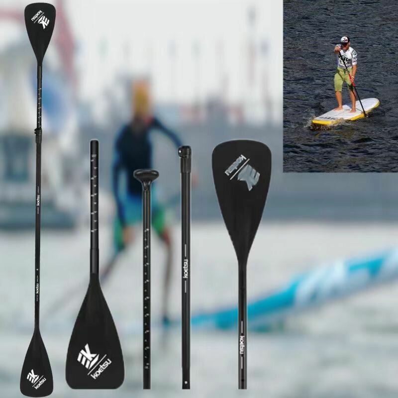 Весло для SUP "Sup-Drop", двустороннее, алюминиевое, 220см, черное