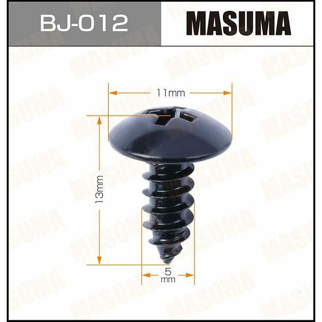 Саморез Masuma 5x13мм, набор 15шт BJ-012