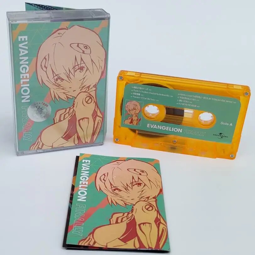 EVA Аниме NEON GENESIS EVANGELION Asuka Langley Soryu Музыкальная кассета TAKARA TOMY EVA Tape 1pcs