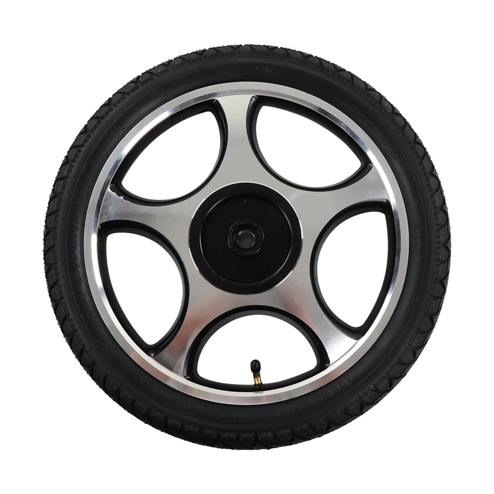 Электрическое колесо для инвалидной коляски с прямым отверстием и шпоночным пазом, ступица из легированной стали, надувное самоустанавливающееся колесо, внешний диаметр 16 дюймов