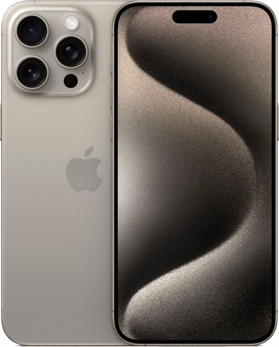 Смартфон Apple iPhone 15 Pro Max, 256Gb, Dual nano SIM, Natural (Титановый)