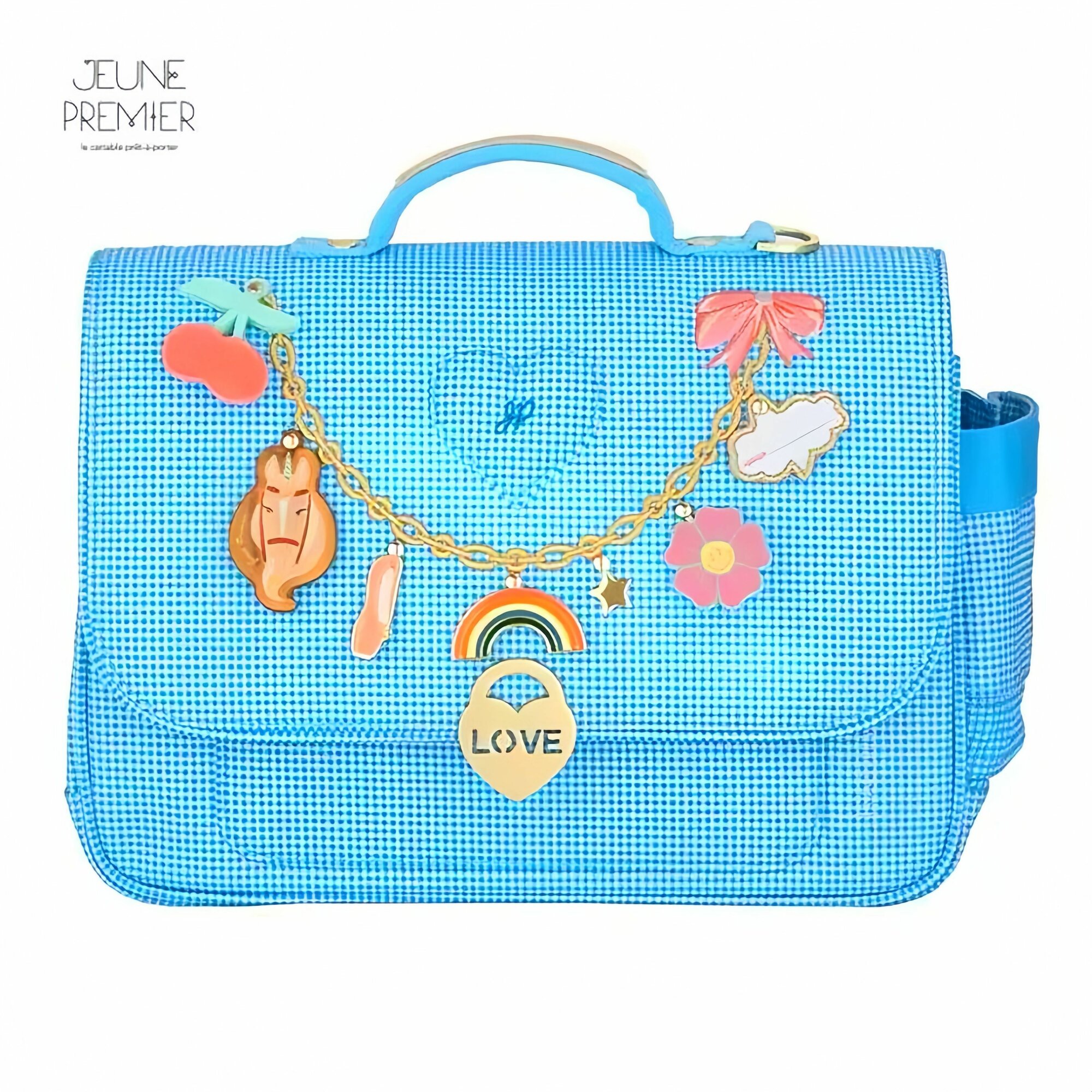 Школьный рюкзак Jeune Premier "Vichy", для девочек, голубой, полиэстер