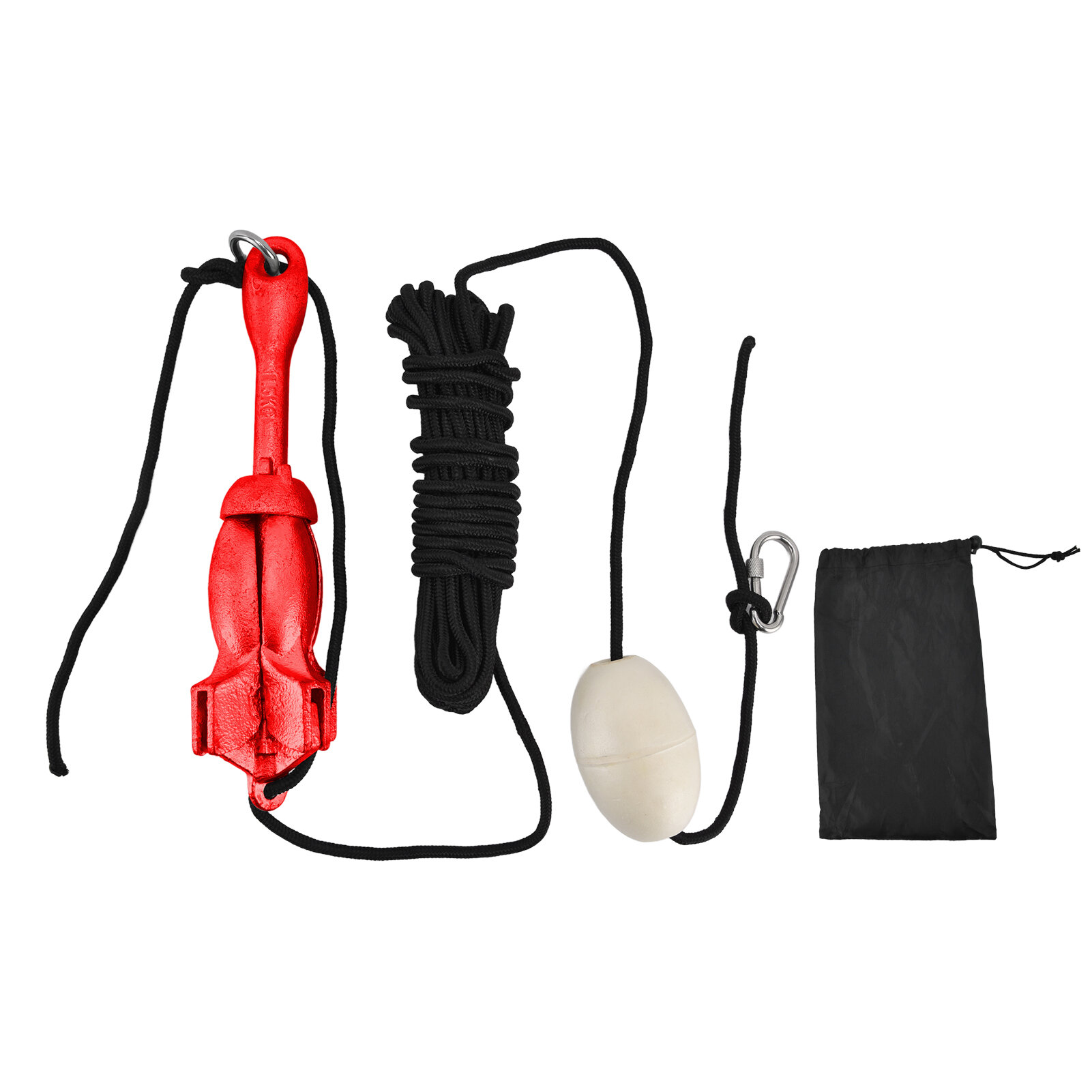 Складной якорь-кошка 1.5 кг, комплект с буем и веревкой