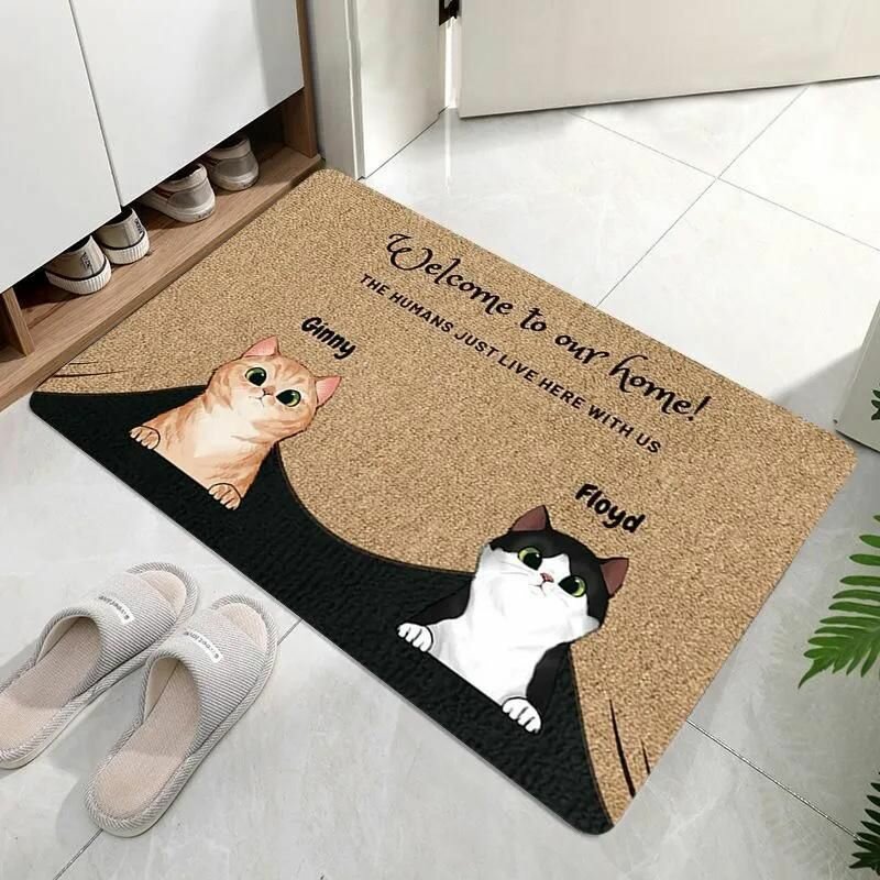 Коврик придверный котики 40x60 см