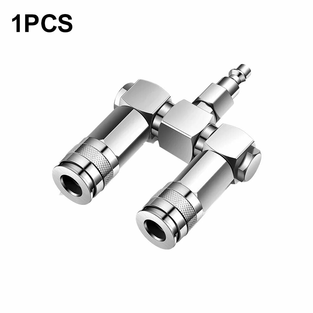 1 шт. соединители для воздушных шлангов, 2-сторонние разветвители для воздушных шлангов, быстрое соединение воздушного компрессора 1/4 дюйма NPT для штепсельной муфты типа A T I/M