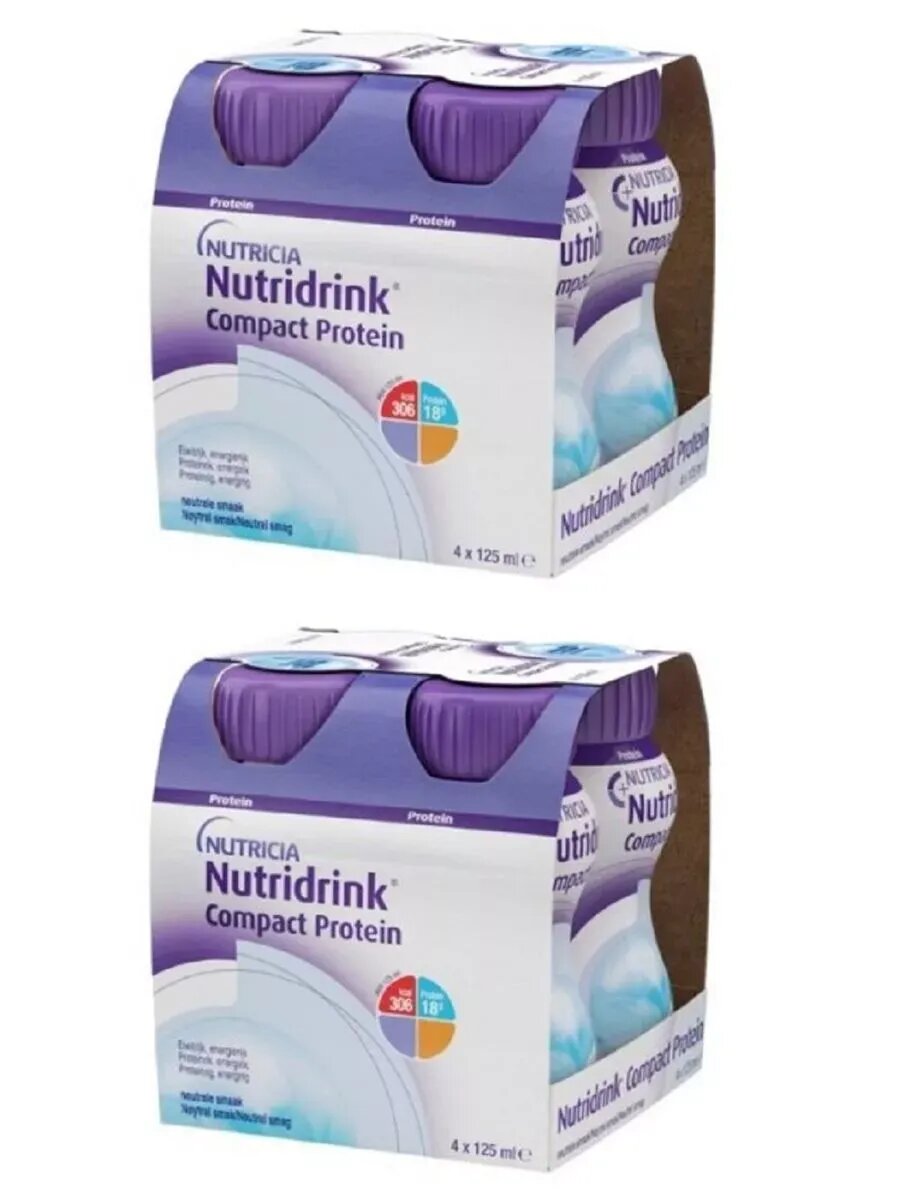 Компакт протеин нейтральный вкус 2 шт