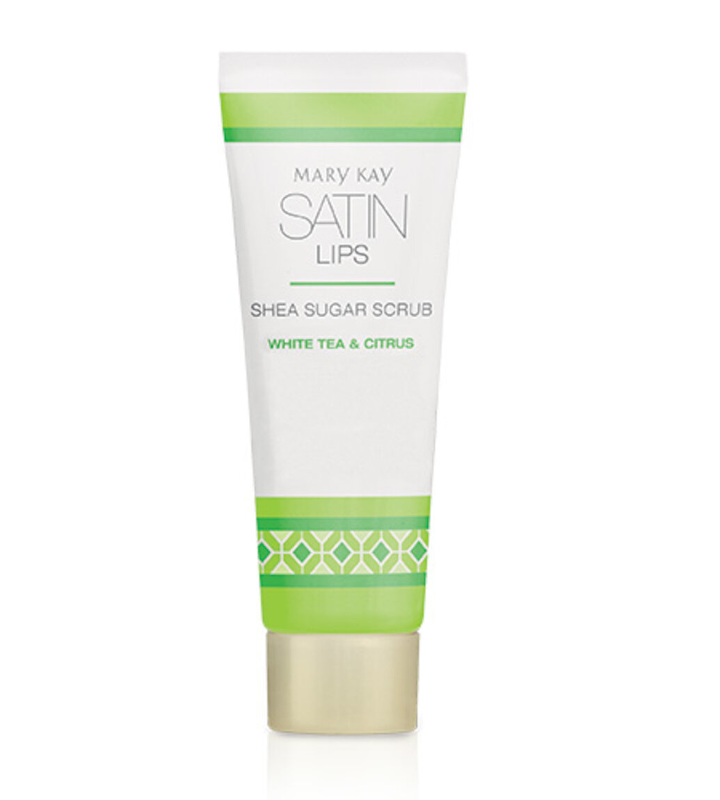 Mary Kay/ Сахарный скраб для губ с маслом ши Satin Lips «Белый чай и цитрус» 8 г