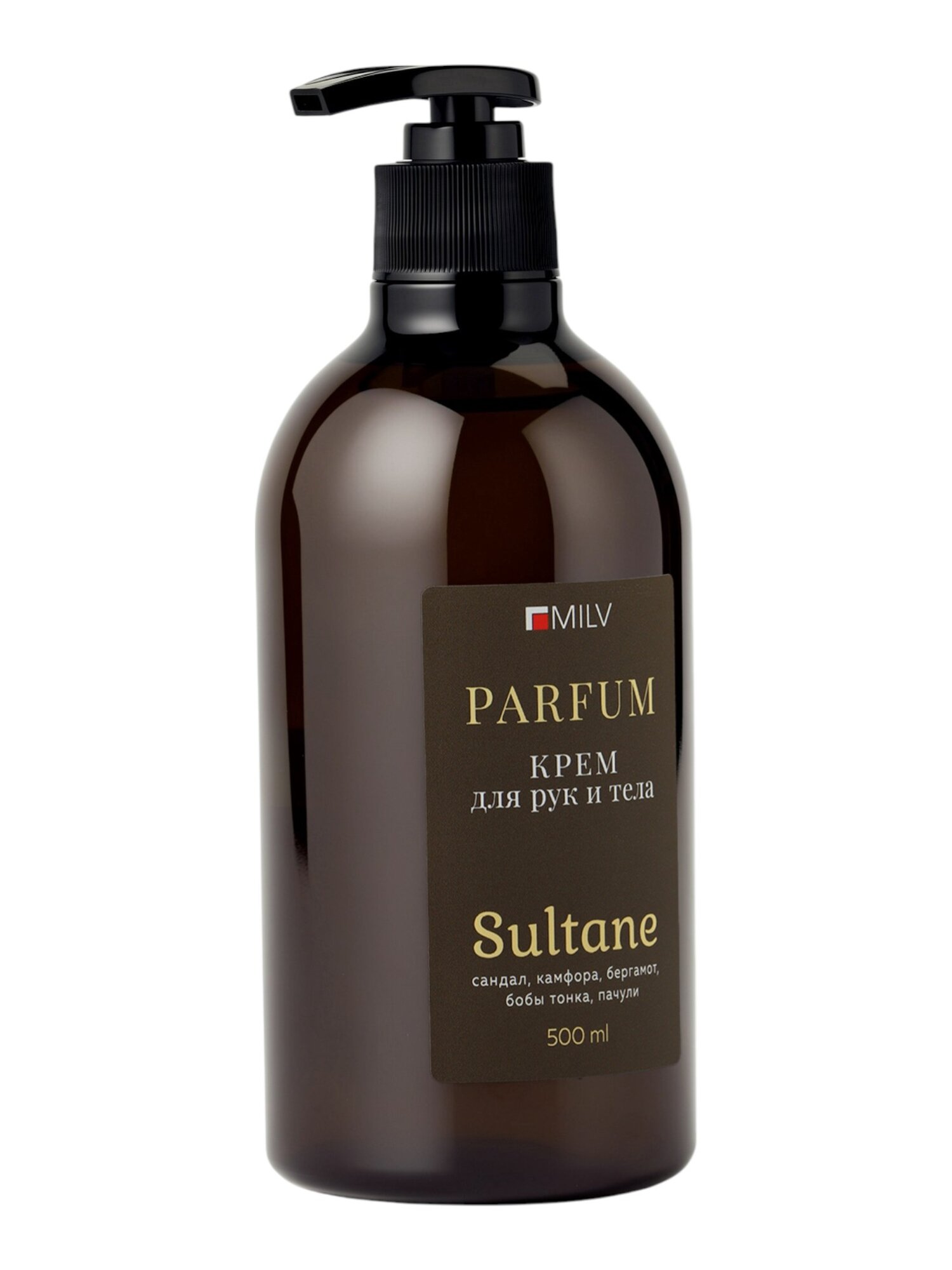 Крем для рук и тела парфюмированный MILV с пчелиным воском по мотивам LA SULTANE DE SABA, 500 мл 109