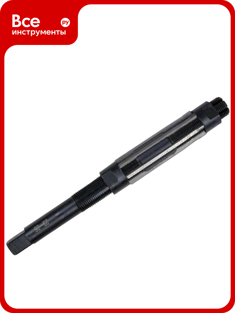 Развертка сервисный ключ полупрофессиональная ручная, цилиндрическая форма, HSS сталь, регулируемый диаметр