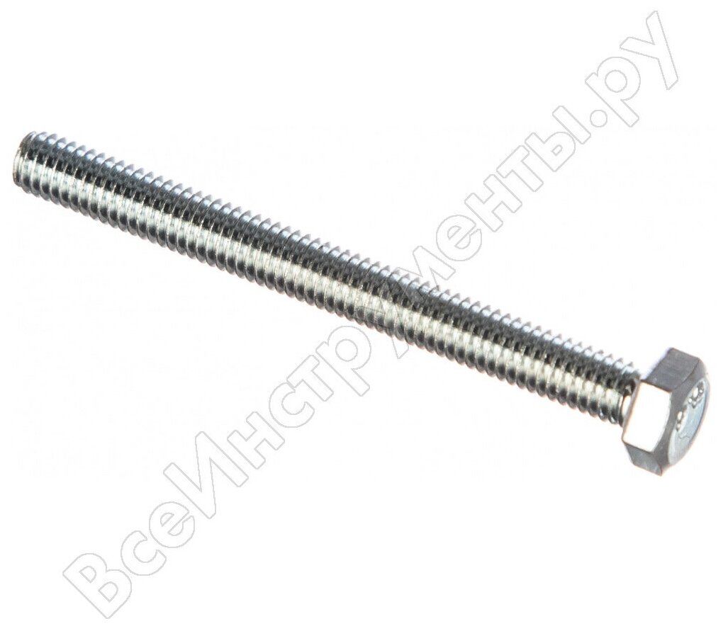 Болт DIN 933 с шестигранной головкой, оцинкованный М5х50, 50шт - коробка Tech-Krep 105199