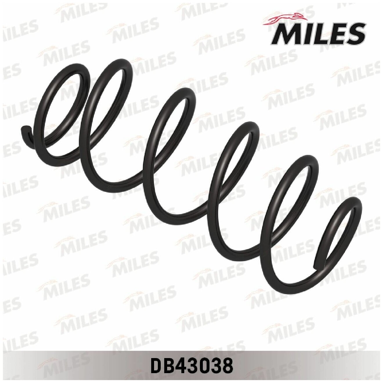 Пружина подвески MILES DB43038, для Citroen C4 09-, передняя, 2 шт.