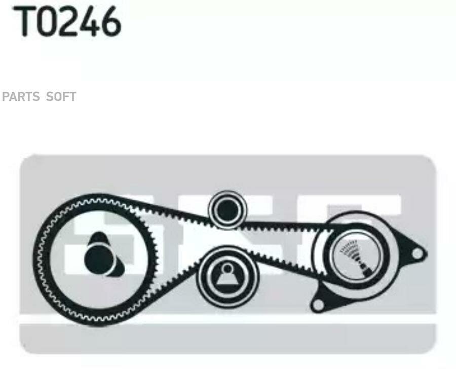 Комплект ремня ГРМ AUDI, VW Q7, TOUAREG, TOUAREG (7LA) SKF VKMA 01335, 1 шт.