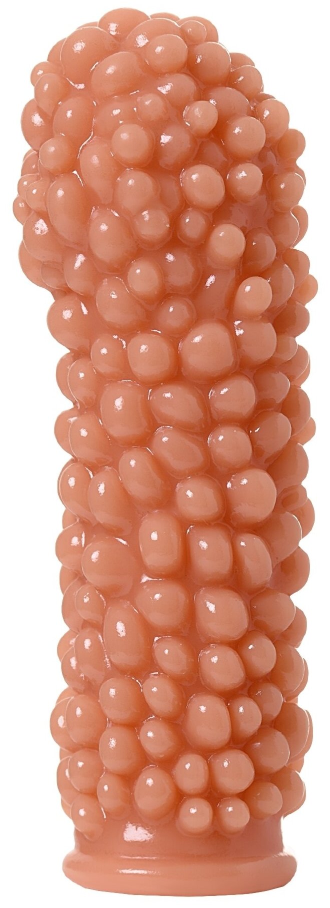 Насадка KOKOS с дополнительной стимуляцией, реалистичная, TPE, телесный, 14.7 см