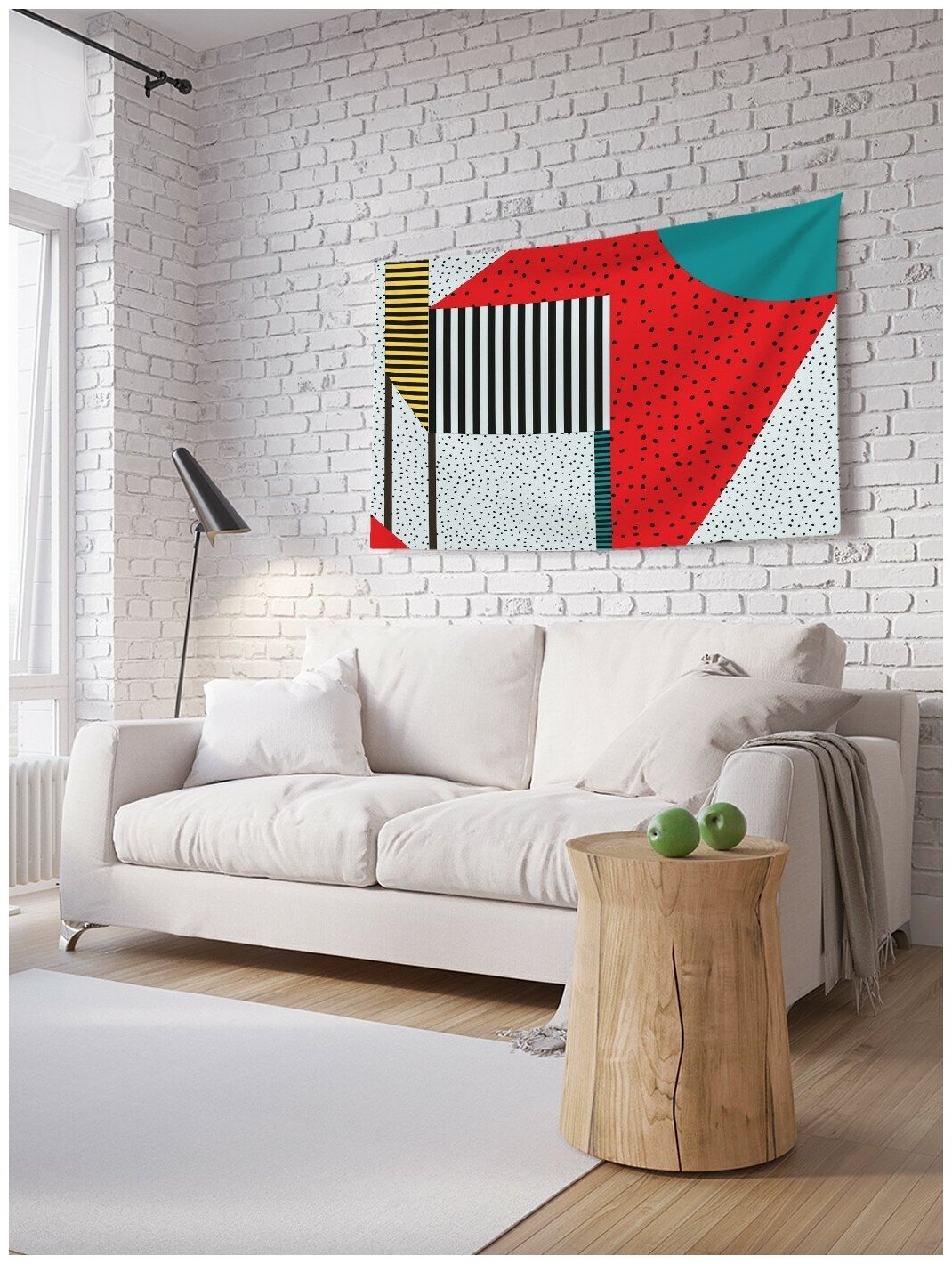 Горизонтальное фотопанно на стену JoyArty "Абстракция геометрических форм", 100x150 см