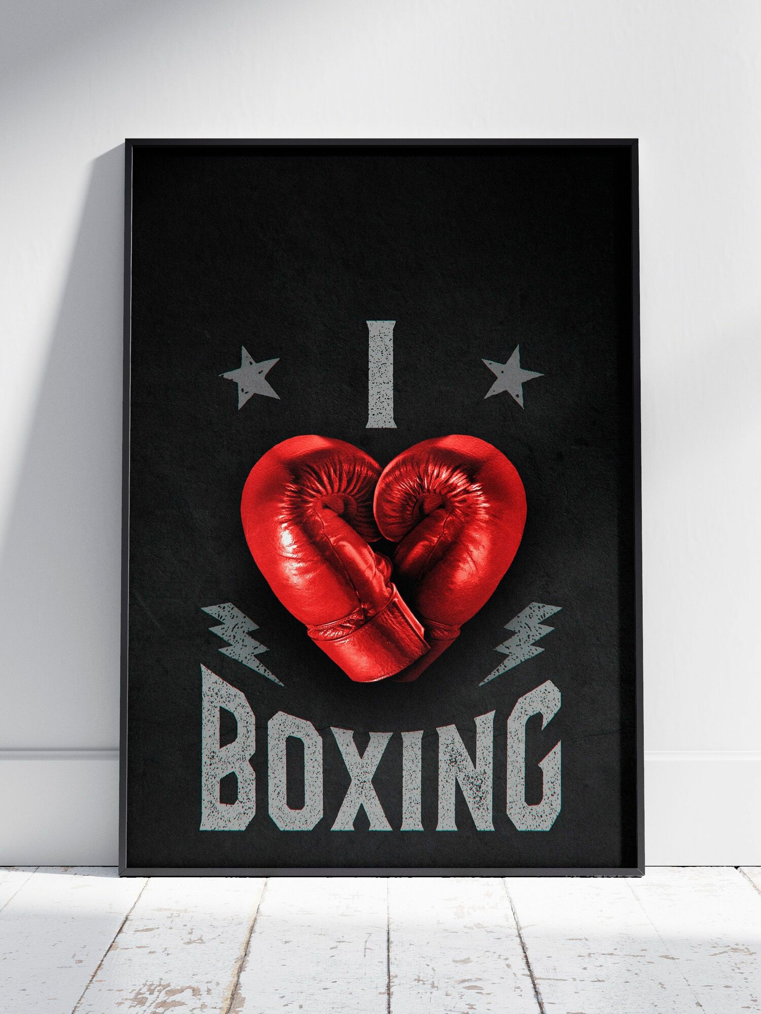 Плакат на стену для интерьера Спорт (Бокс - Boxing 8) - Постер по спорту и физической активности формата A4 (21x30 см)