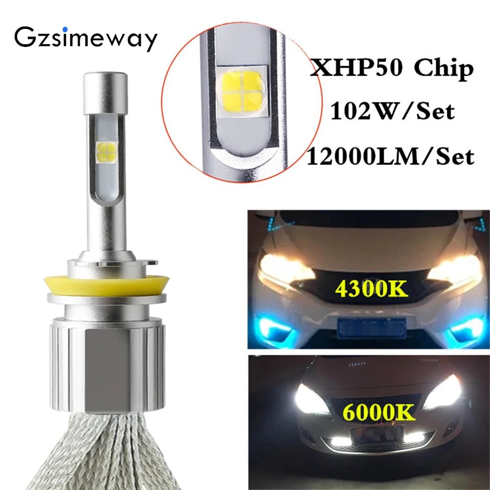 H3 LED 4300K Белый Желтый, 1 piece