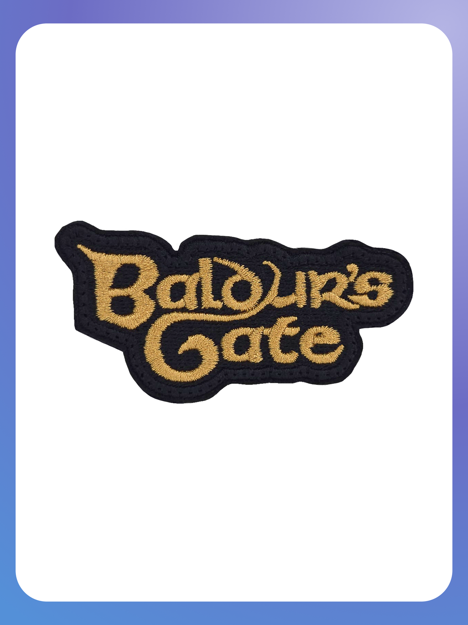 Нашивка Балдурс Гейт Лого (Baldurs Gate Logo) на клеевой основе