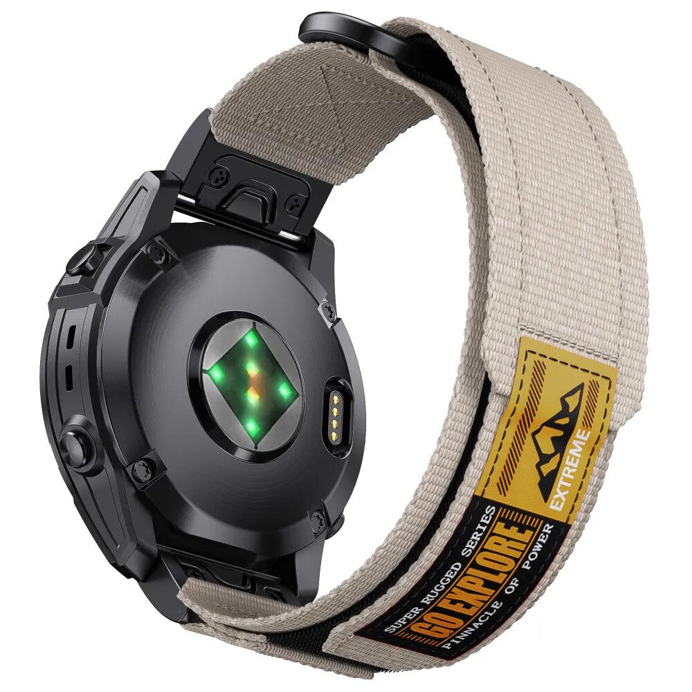 QuickFit Ремень 26 мм для Garmin Fenix 8 51 мм, Fenix 7X / 6X Pro 5X Plus, нейлоновые ремни для замены Garmin Epix Pro 51 мм, Enduro 2, Instinct 2X нейлоновый