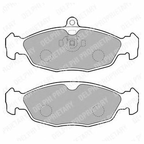 Колодки тормозные Delphi LP1755 для Jaguar XJ, XK