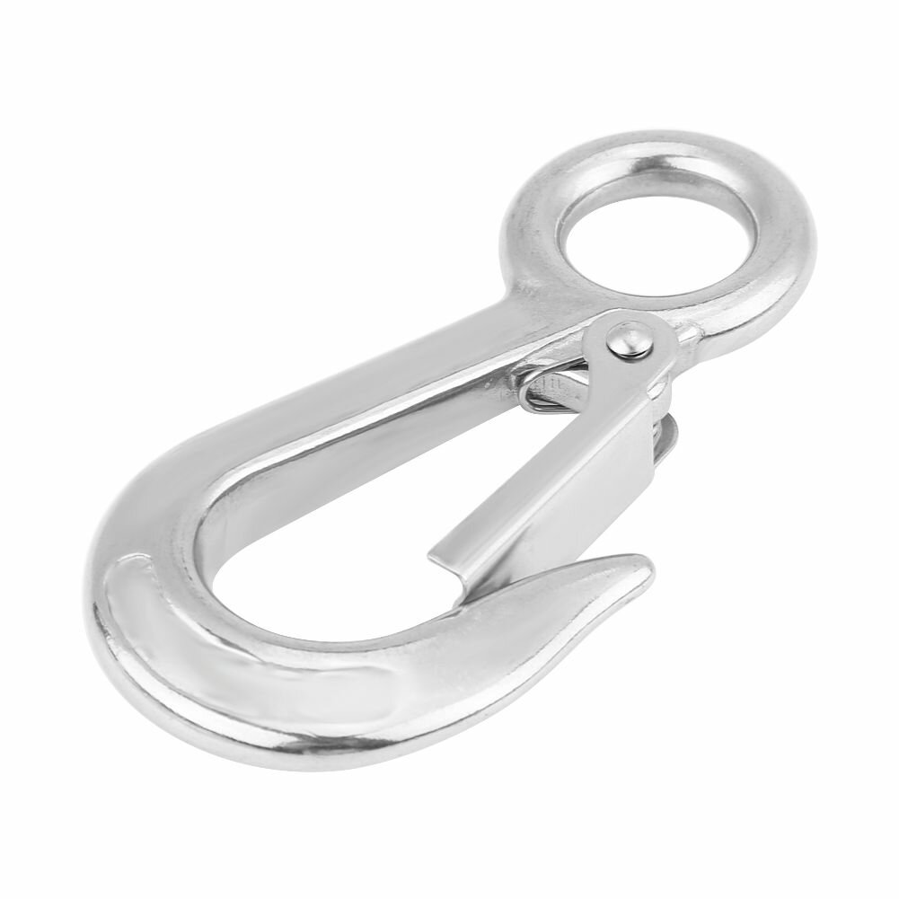 Грузовой крюк с большим ушком из нержавеющей стали Marine hardware 304, направляющий крюк с подшипником 0,2 Т-0,5 т.